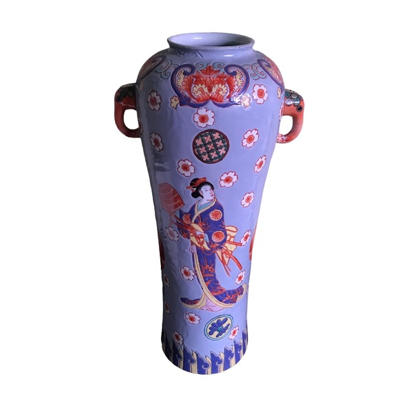 Accents | Antique Satsuma Japanese Handpainted Geisha Peach Flower ...